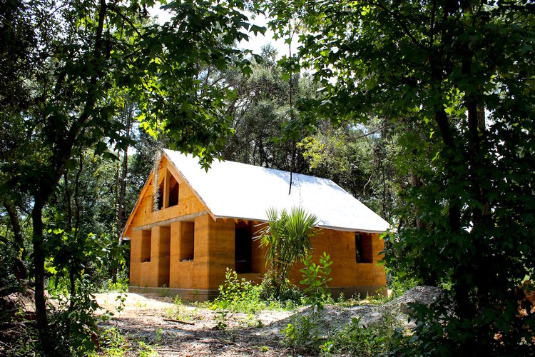 Matt Compressed Earth Block House | Root Down Designs